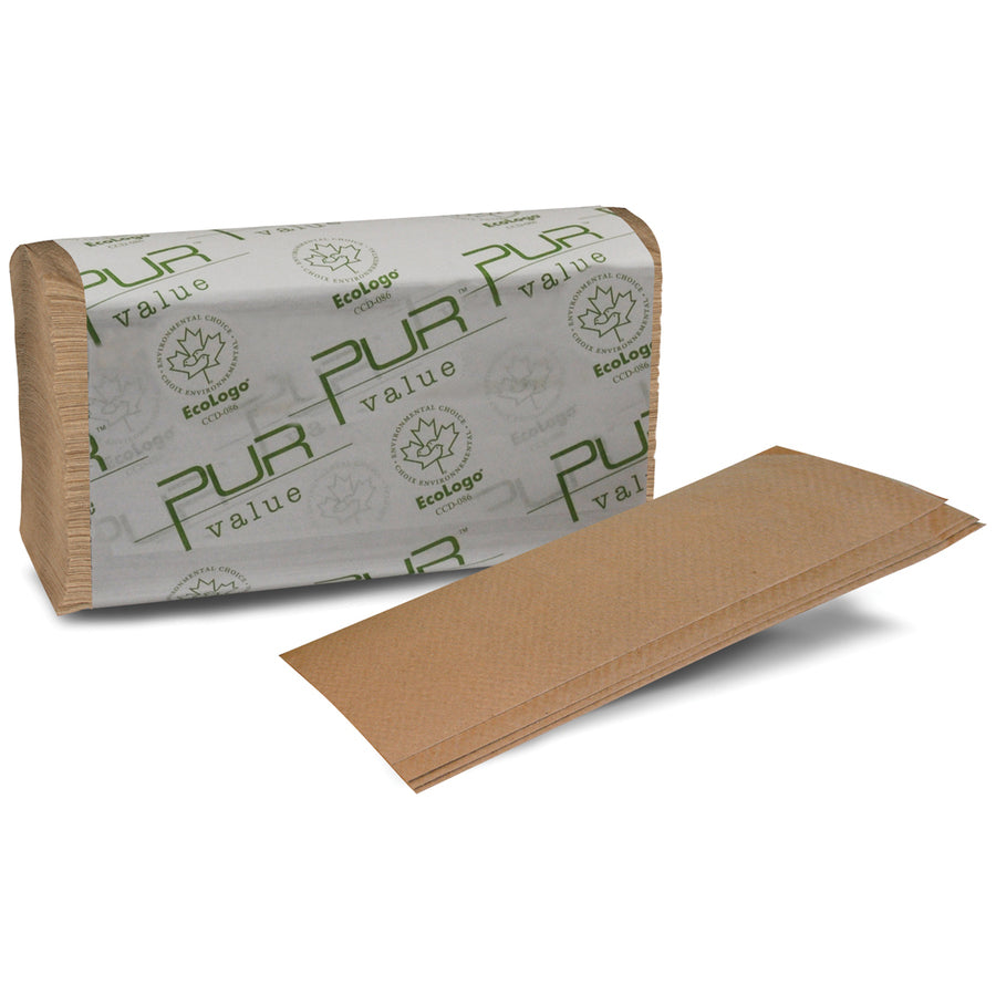 Pur Value Pur Econo Hand Towels - Multifold - Kraft - 16 / Box ...