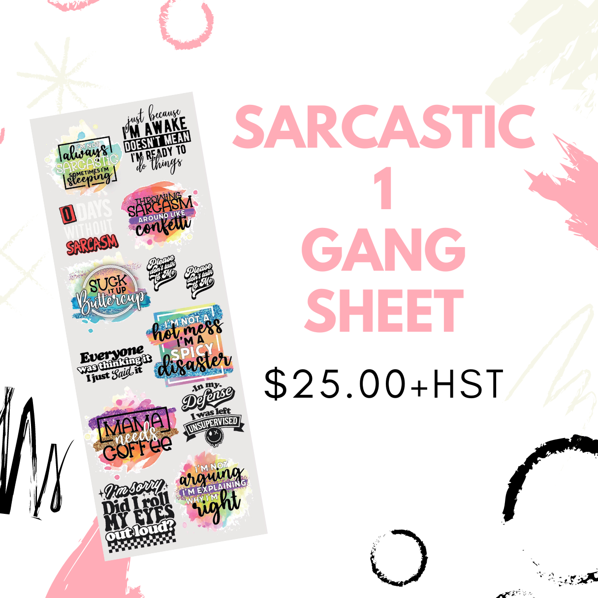 Pre Made DTF (Fabric) Gangsheet – Kawartha Vinyl Inc.