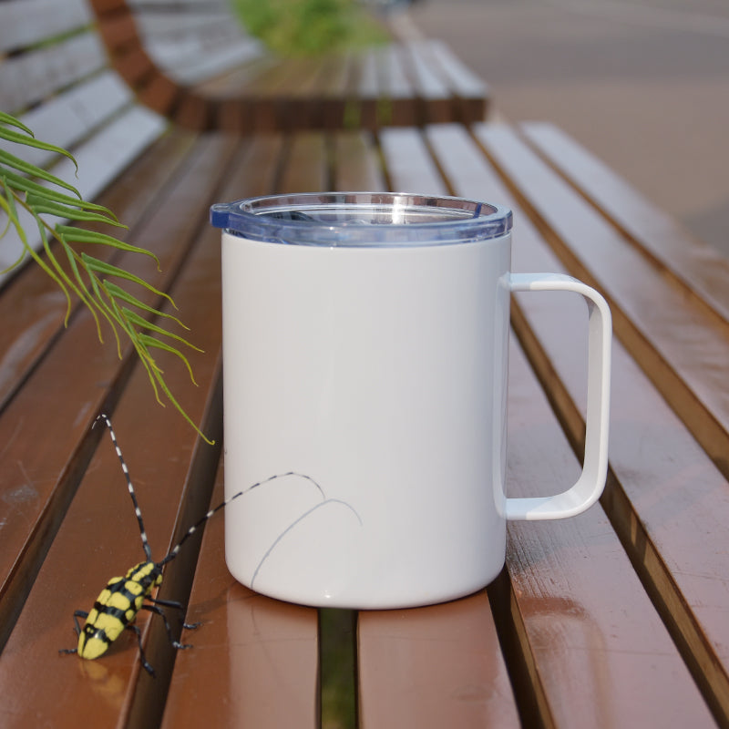 Stainless Steel Sublimation 12oz Camping Mug – Kawartha Vinyl Inc.